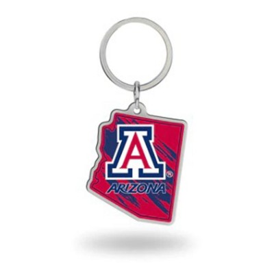 Rico Industries Arizona Wildcats State Shape Keychain