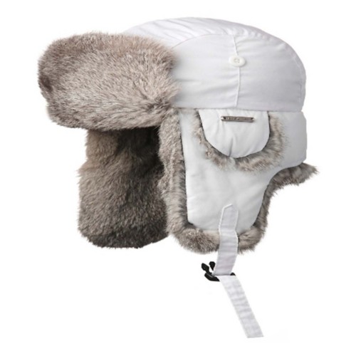 Crown Cap Arctic-Coated Aviator with Rabbit trim Bomber