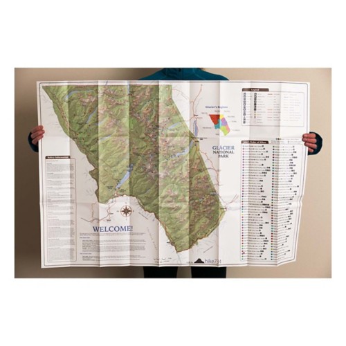 Hike 734 Day Hikes of Glacier National Park Map Guide