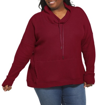 Women's North River Plus Size Chunky Waffle Knit Cowl Neck | SCHEELS.com