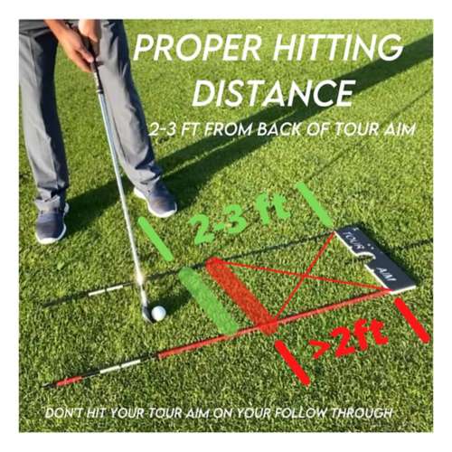 Tour Aim Golf Tour Aim 2.0 Alignment Training Aid with Alignment Sticks ...