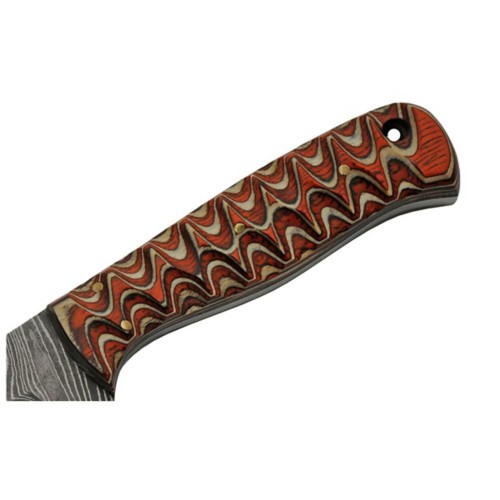 Rite Edge Damascus Steel Tree Ridge Hunter Fixed Blade Knife