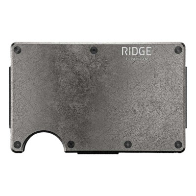 Ridge Stonewashed Titanium Cash Strap Wallet