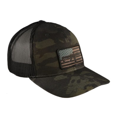 Men's Black Rifle Coffee Company Mini Black Multicam AR Flag Snapback ...