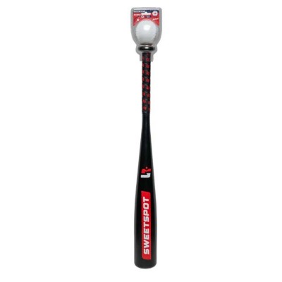 SweetSpot 26" Plastic Junior Big Barrel (JBB) Baseball Bat and Ball Set