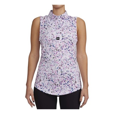 Women's Bad Birdie Paint Splatter Sleeveless Golf Polo | SCHEELS.com