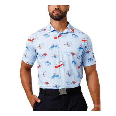 Men's Waggle Golf Lake Life Polo