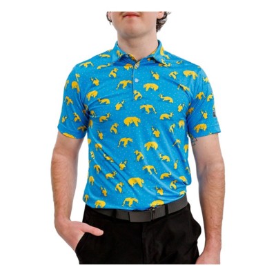 Men's Waggle Golf You're Golden Golf Polo