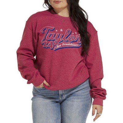 Women's Precision Apparel Taylor For President Crewneck Sweatshirt