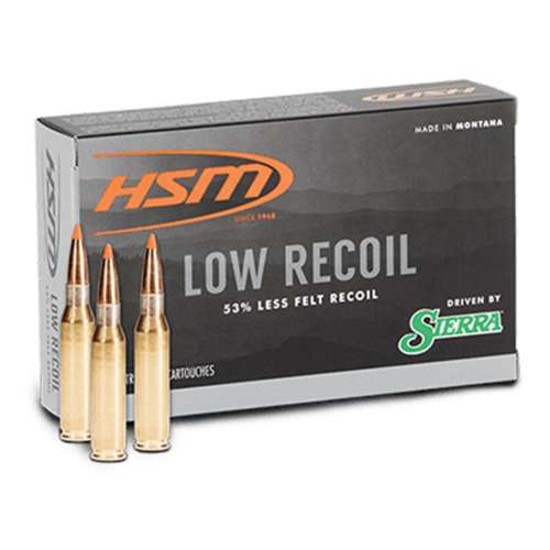 HSM Sierra Low Recoil Rifle Ammunition 20 Round Box | SCHEELS.com