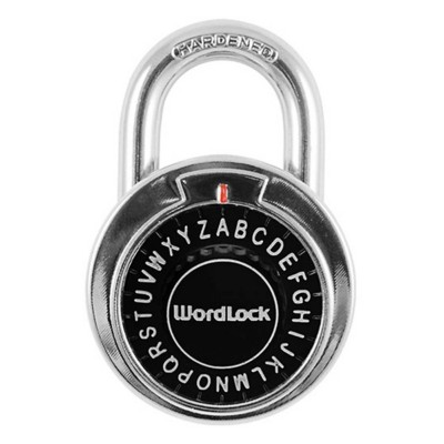 Wordlock Text Combination Dial Chrome Lock | SCHEELS.com