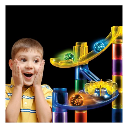 Kids' National Geographic Glow-in-the-Dark Marble Run (50 piece)