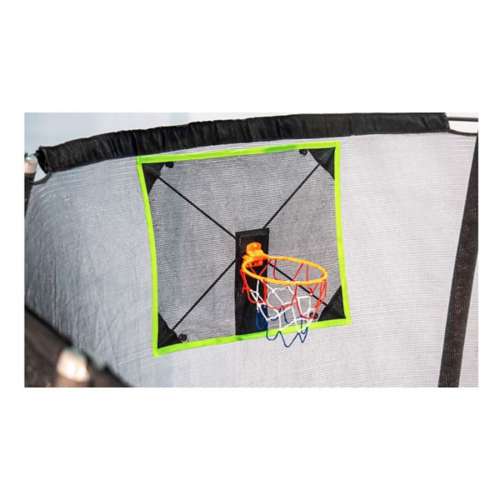 JumpKing 10ft X 17ft Oval Multi-Level Heavy Duty Trampoline w/ Toss ...