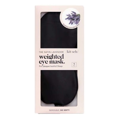 Kitsch Lavender Weighted Satin Eye Mask