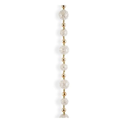 K&K Interiors 70 Inch Gold and Copper Iced Bead Ball Garland | SCHEELS.com