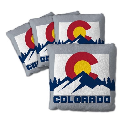 You The Fan Colorado State Flag 4-Pack Cornhole Bags