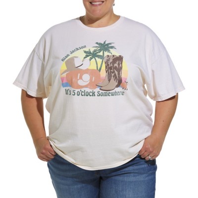 Women's Goodie Two Sleeves Plus Size Five O'Clock Long Sleeve Shirt