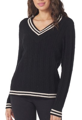Women's Glyder Hanalei Cable Knit V-Neck Pullover Sweater