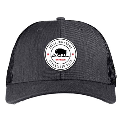 Branded Bills Tulsa SCHEELS White Circle Snapback Hat