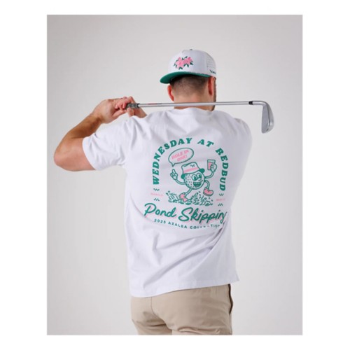 Men's Waggle Golf Wednesday Azalea Collection Golf T-Shirt