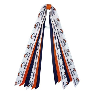 Usa Licensed Bows Denver Broncos Streamer Hair Pony