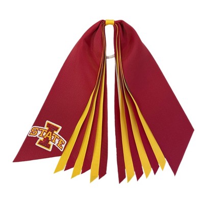 USA Licensed Bows Iowa State Cyclones Streamer Hair Pony