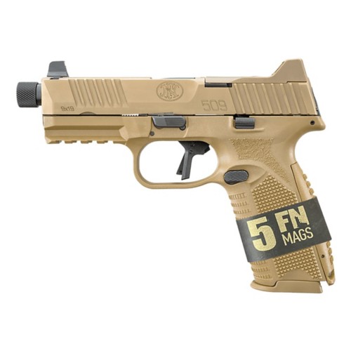 FN 509T Bundle Full Size Optic Ready With Threaded Barrel 9mm Pistol