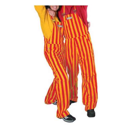 Game Bibs Red & Yellow Striped Overall Bibs | SCHEELS.com
