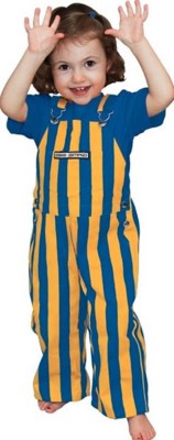 Game Bibs Toddler Royal & Yellow Overall Bibs