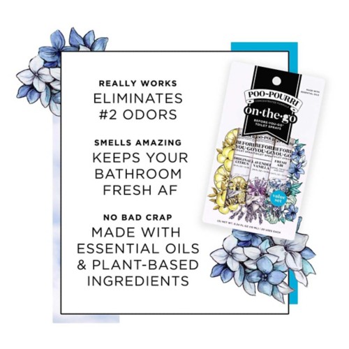 POO-POURRI On The Go 3 Pack Set Air+Fabric Spray
