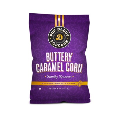 Pop Daddy Popcorn Premium Buttery Caramel Corn Family Reserve Popcorn