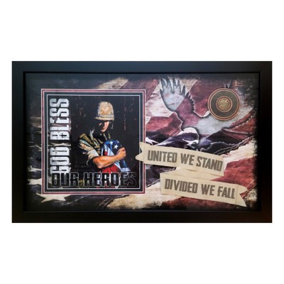 Print & Frame Pheasants Forever Bless America's Heroes Patriotic Shadow ...