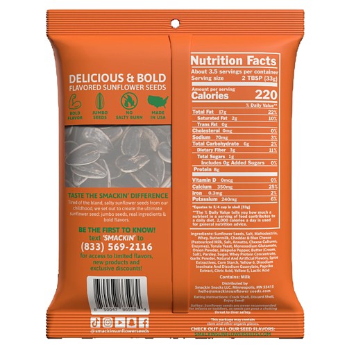 Smackin Snacks Jumbo Sunflower Seeds