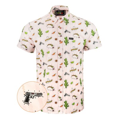 Men's Retro Rifle Taco Tuesday Button Up Shirt