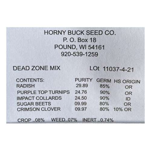 Horny Buck Seed Dead Zone Food Plot Seed | SCHEELS.com