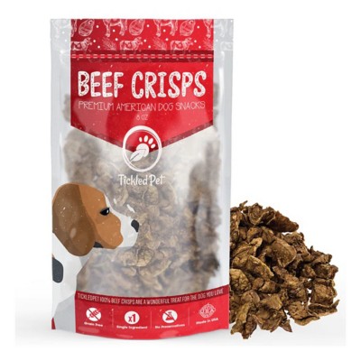 Tickled Pet Natural Beef Crisps Dog Treats