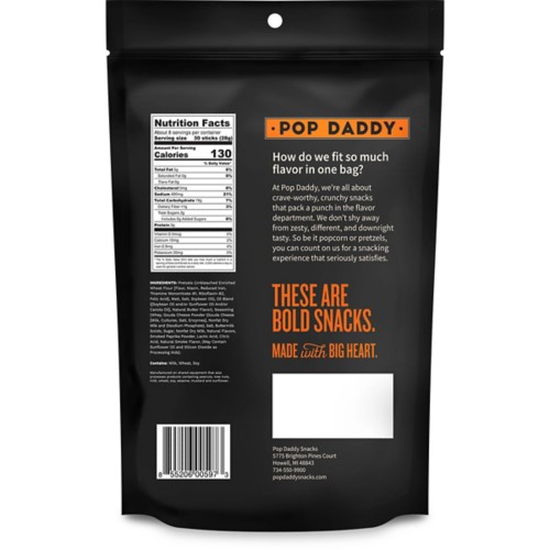 Pop Daddy Popcorn Smoked Gouda Seasoned Pretzels