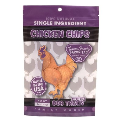 Gaines Family Farmstead Air Dried Chicken Tendon Chips Dog Treats