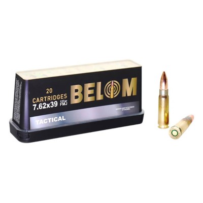BELOM Tactical FMJ 7.62x39mm Rifle Ammunition 20 Round Box