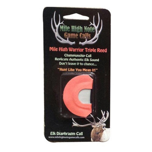 Mile High Note Game Calls Warrior Triple Reed Elk Diaphragm Elk Call