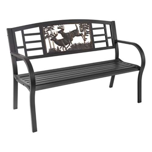 Painted Sky Designs Gray Steel Bucks Bench | SCHEELS.com