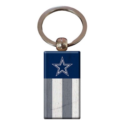 Fan Creations Dallas Cowboys Wooden Flag Keychain