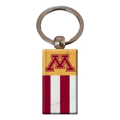 Fan Creations Minnesota Golden Gophers Wooden Flag Keychain