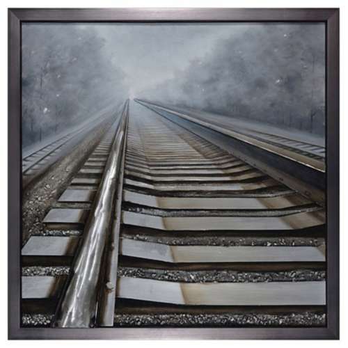 Crestview Collection Shining Way Railroad Track Canvas | SCHEELS.com