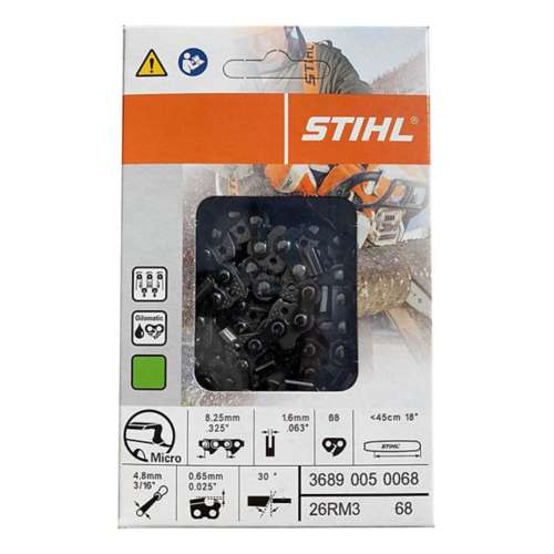 STIHL Oilomatic Rapid Micro RM3 18 in. 74 links Chainsaw Chain ...