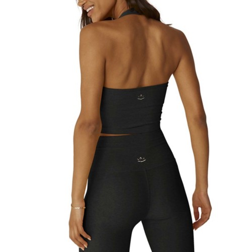 Women's Beyond Yoga Spacedye Well Rounded Crop Halter Tank Top