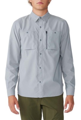 Men's Mountain Hardwear Trail Sender Long Sleeve Button Up Shirt ...