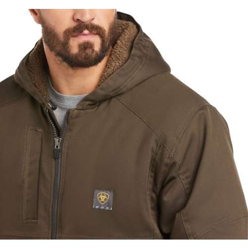 Men's Ariat Rebar DuraCanvas Hooded Shell Jacket | SCHEELS.com